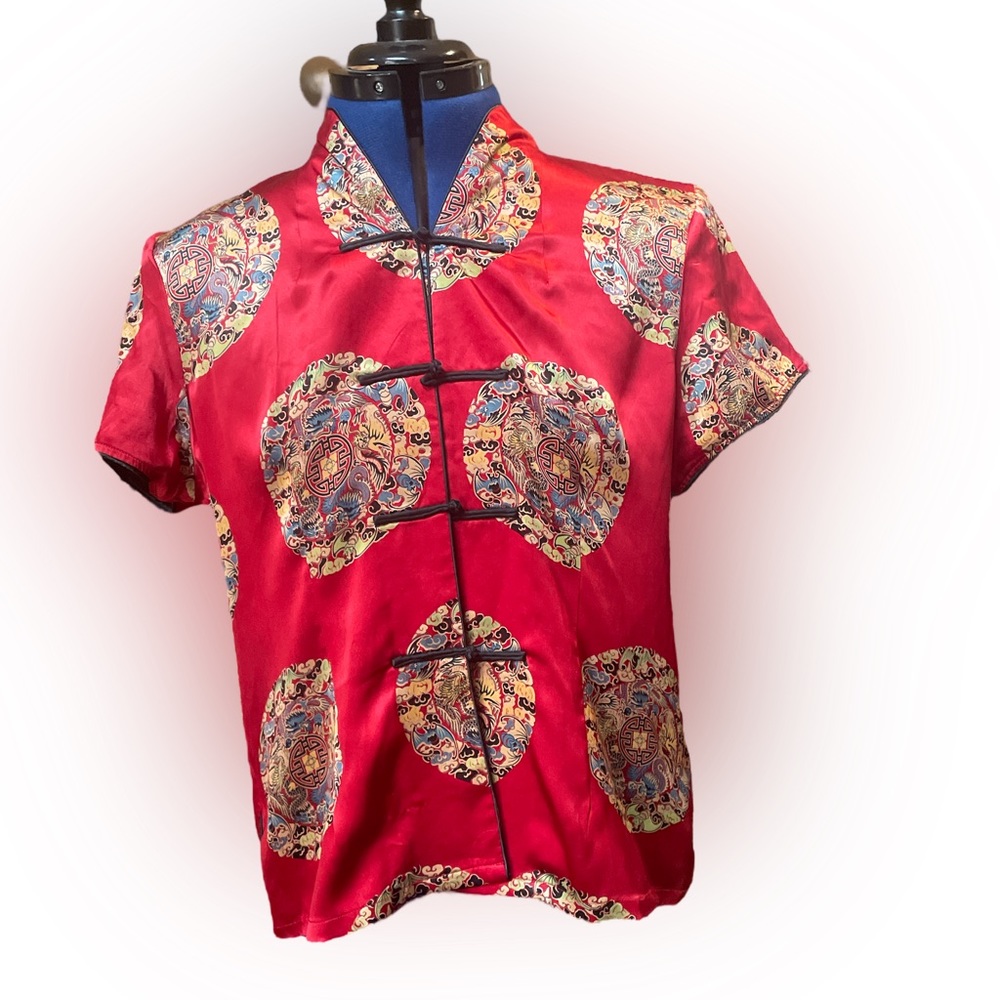 Traditional Chinese Blouse With Shoulder Pads! - Gem